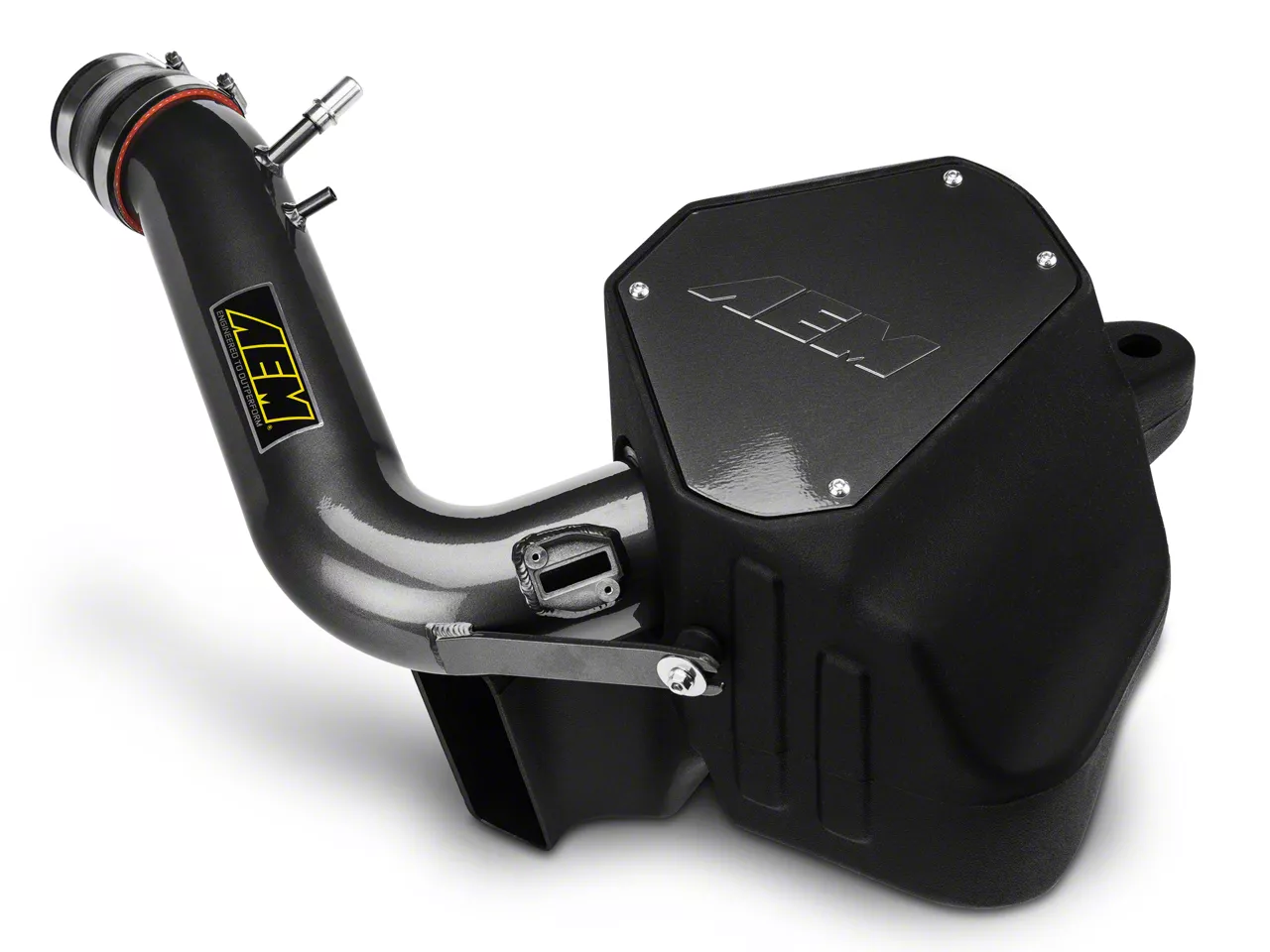 AEM Induction Mustang Brute Force Cold Air Intake; Gunmetal Gray AEM-21 ...