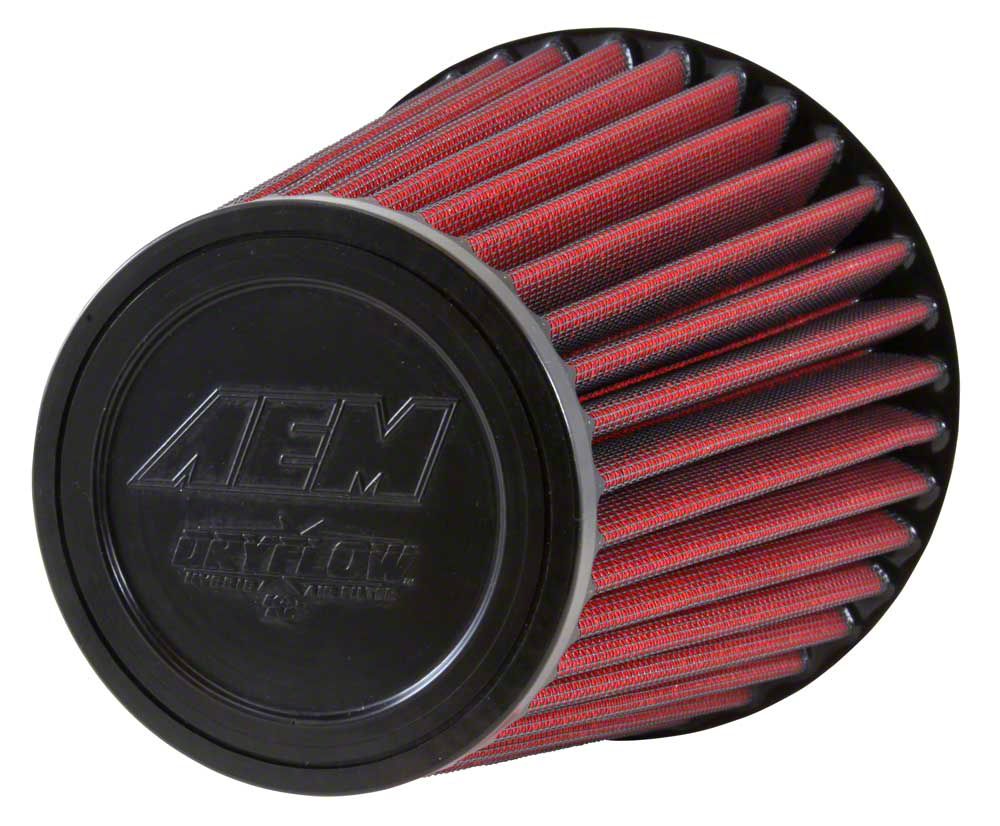AEM Induction Challenger DryFlow Air Filter; 5-Inch Inlet / 8-Inch ...