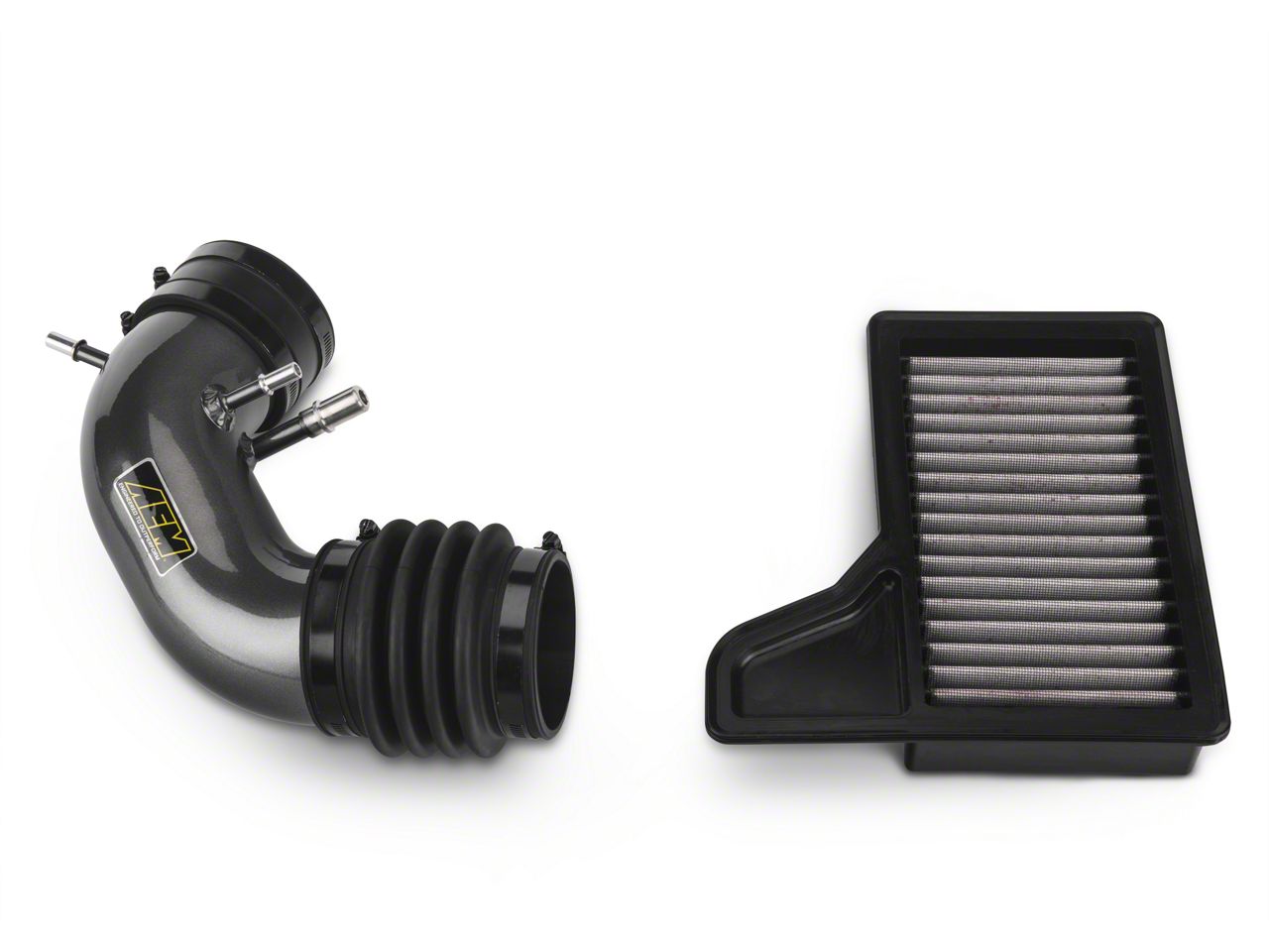 AEM Induction Mustang Intake Tube with DryFlow Replacement Air Filter ...