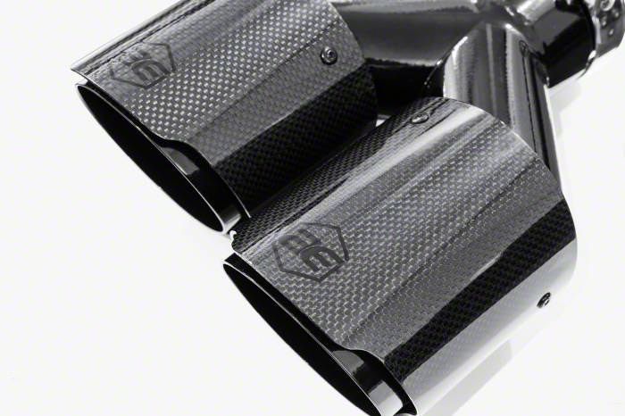 Aero Exhaust Challenger Dual Angle Cut Exhaust Tip; 4-Inch; Carbon ...