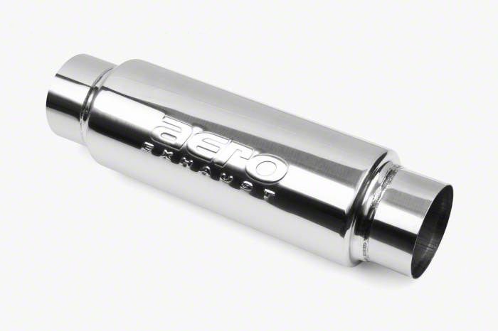 Aero Exhaust Charger AR Series Resonator; 10-Inch Overall; 3-Inch Inlet ...