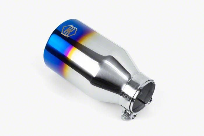 Aero Exhaust Mustang Straight Cut Exhaust Tip; 4-Inch; Blue Aero Exhaust Mustang Straight Cut Exhaust Tip; 4-Inch; Blue