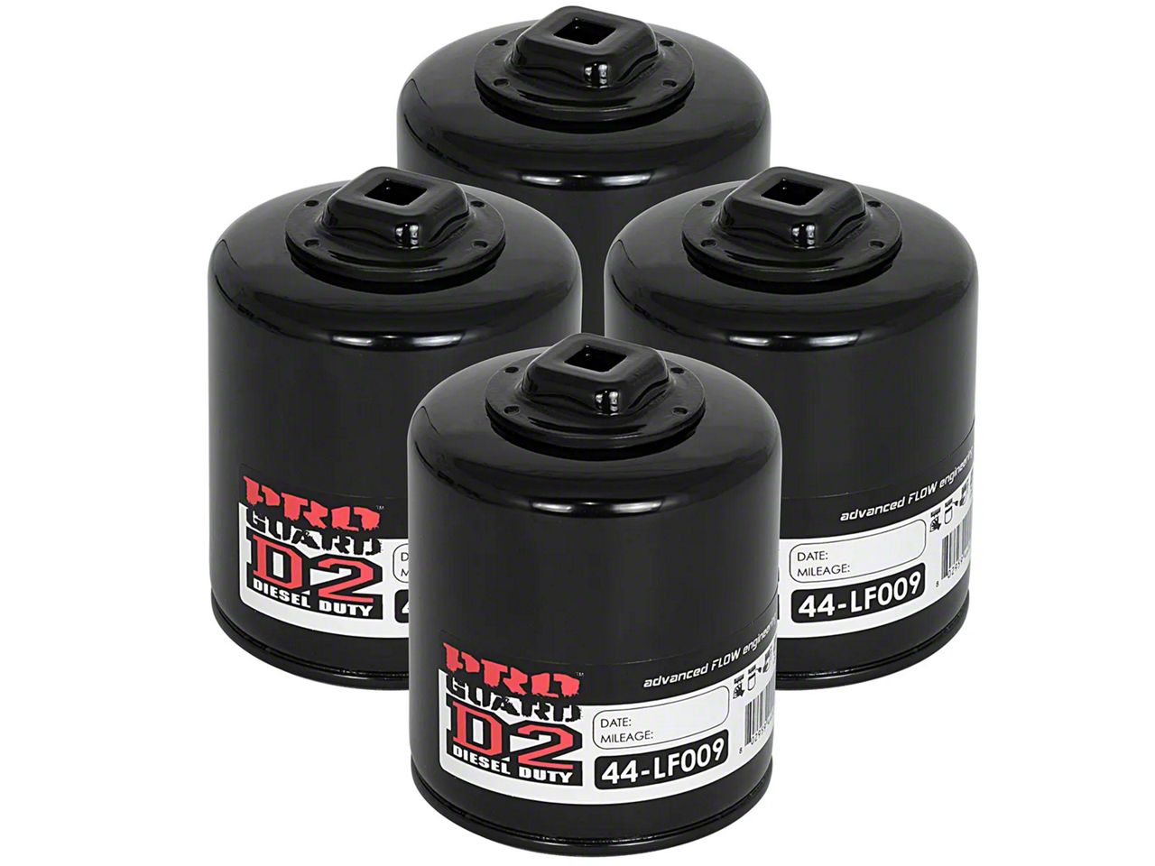 AFE Corvette Pro GUARD D2 Oil Filter; Set of Four 44-LF009-MB (97-06 ...