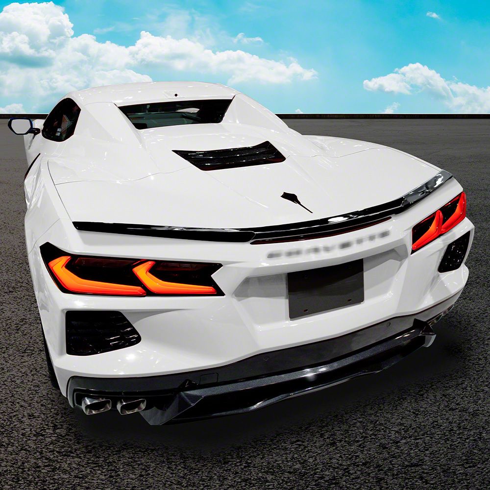 Air Design Corvette Rear Spoiler; Carbon Flash Metallic GM45B01CM (20 ...