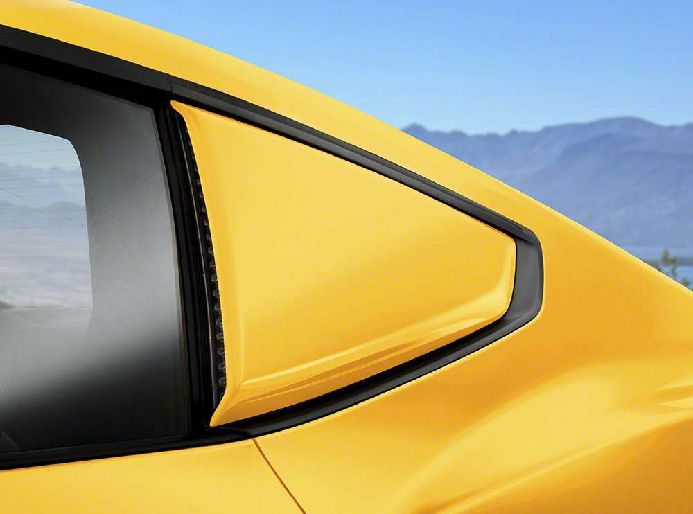 Air Design Mustang Quarter Window Scoops; Whisper Blue FO39A08WB (24-26 ...
