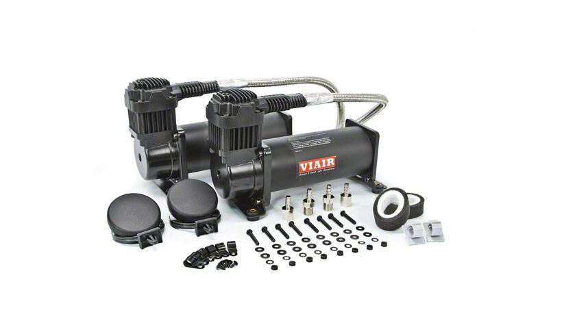 Air Lift Performance Charger Viair 444C Dual Compressors; Black 23444B ...