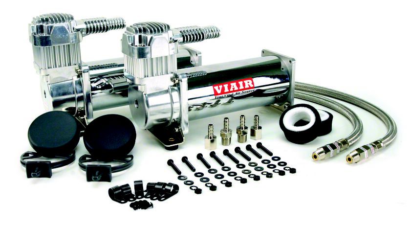 Air Lift Performance Mustang Viair 444C Dual Compressors; Chrome 23444 ...