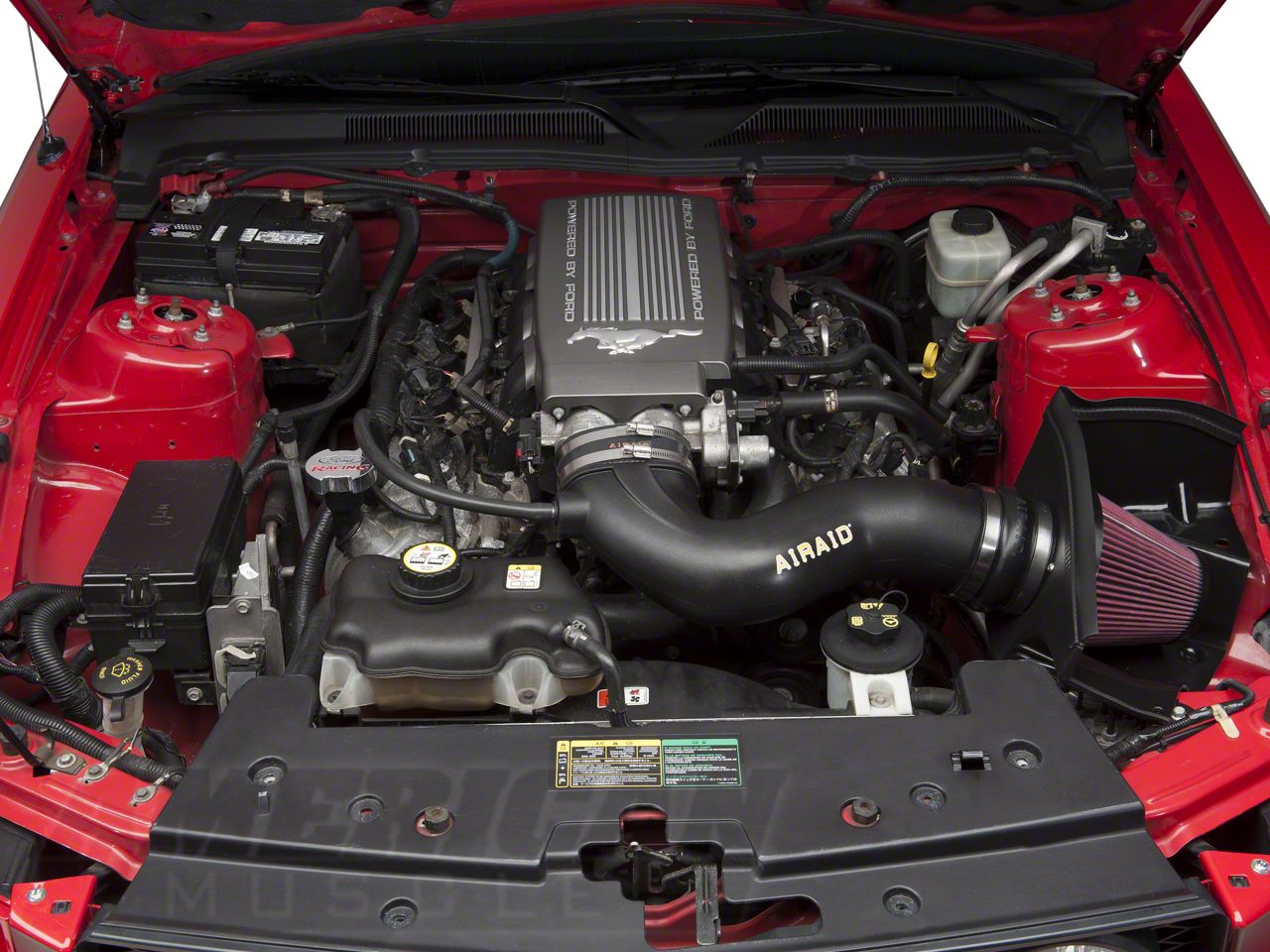 Airaid Mustang Race MXP Series Cold Air Intake with Red SynthaFlow ...