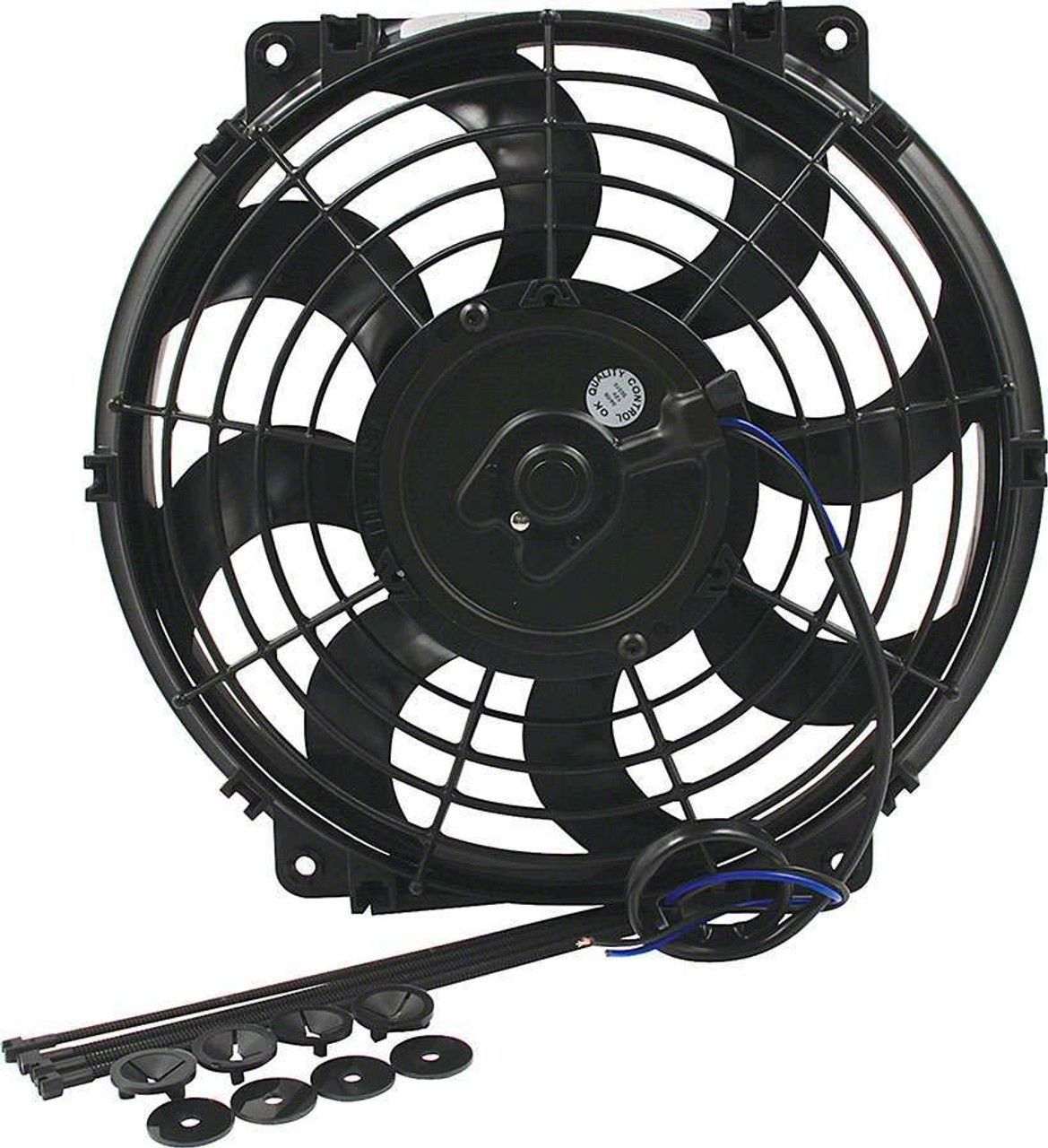 Allstar Performance Corvette Electric Fan with 11-Inch Curved Blade ...