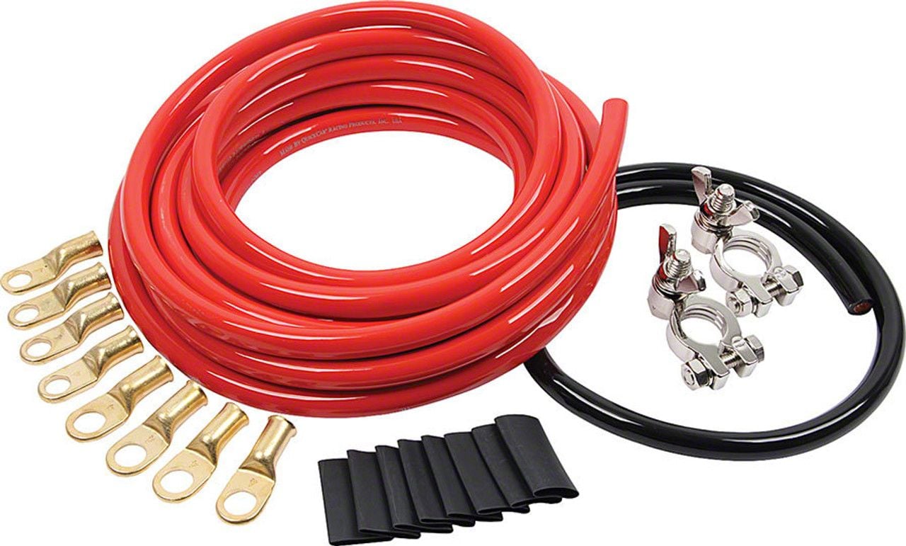 Allstar Performance Universal AM Battery Cable Kit; 2-Gauge; 1 Battery ...