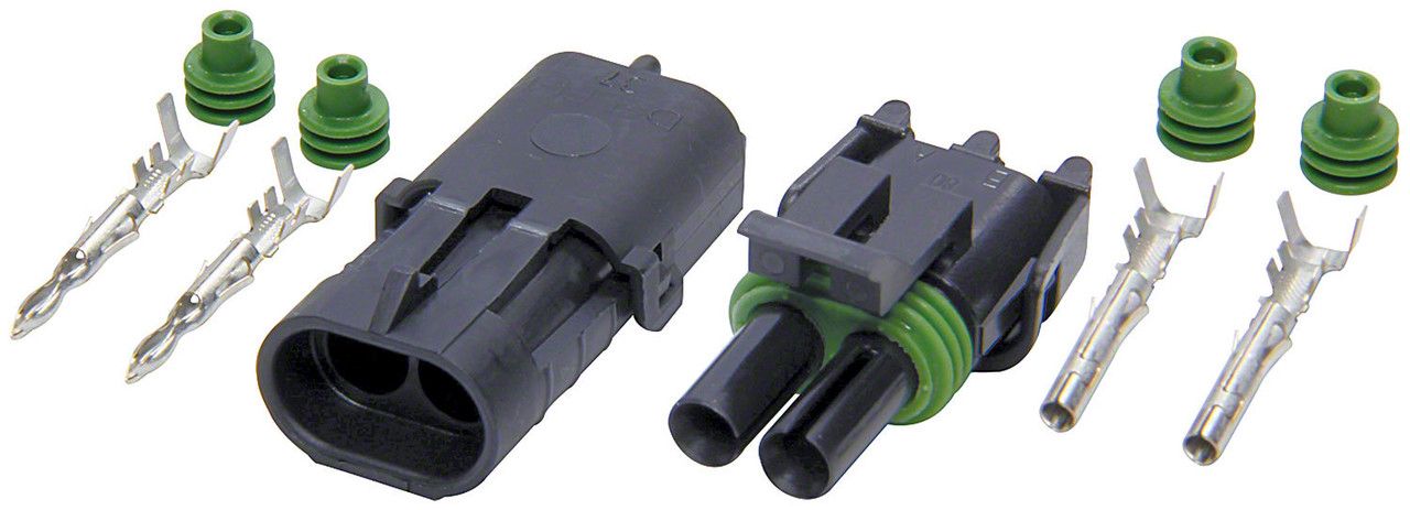 Allstar Performance Universal AM Weather Pack Connector Kit; 2-Wire ...