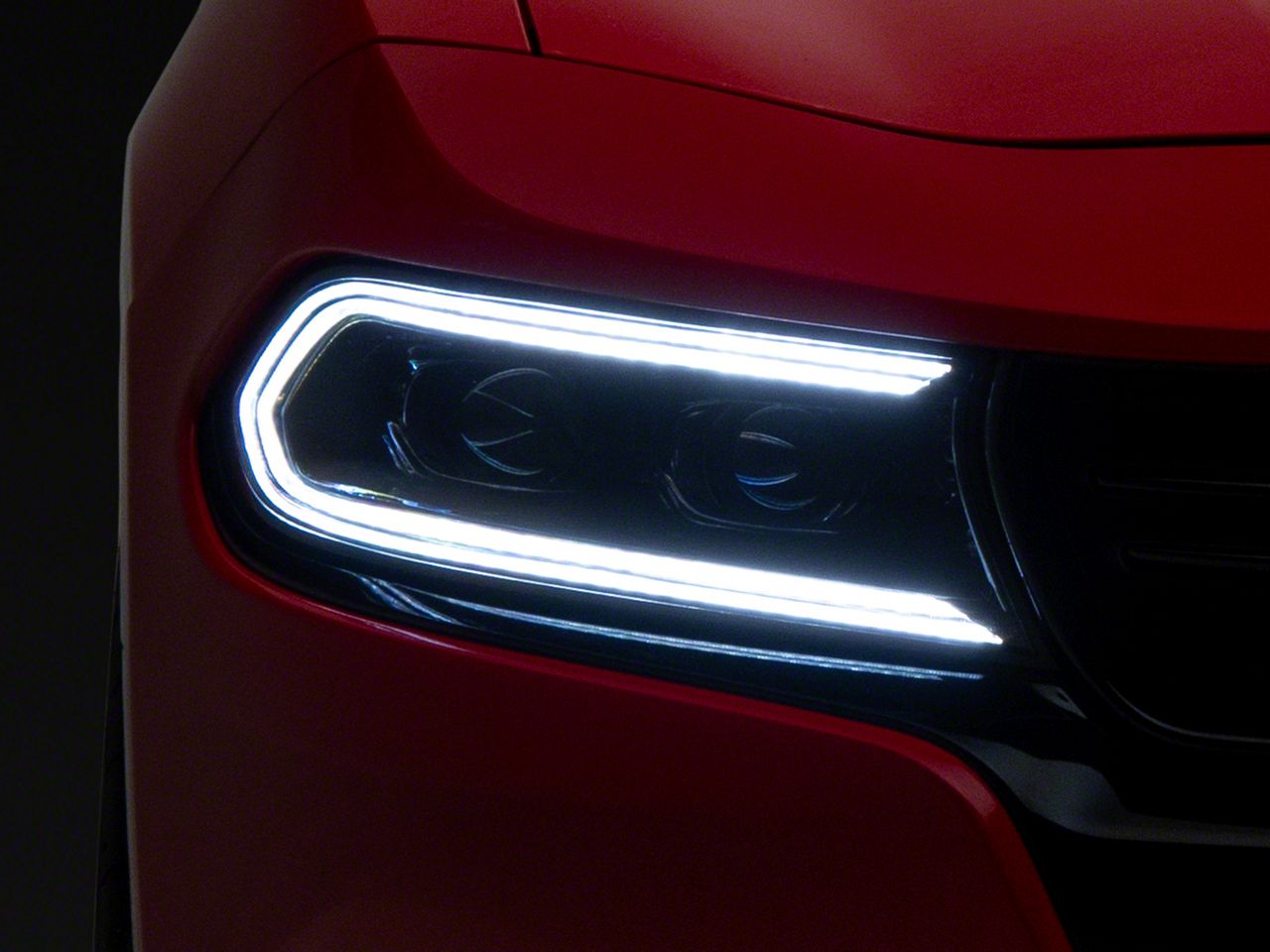 AlphaRex Charger LUXX-Series LED Projector Headlights; Alpha Black ...