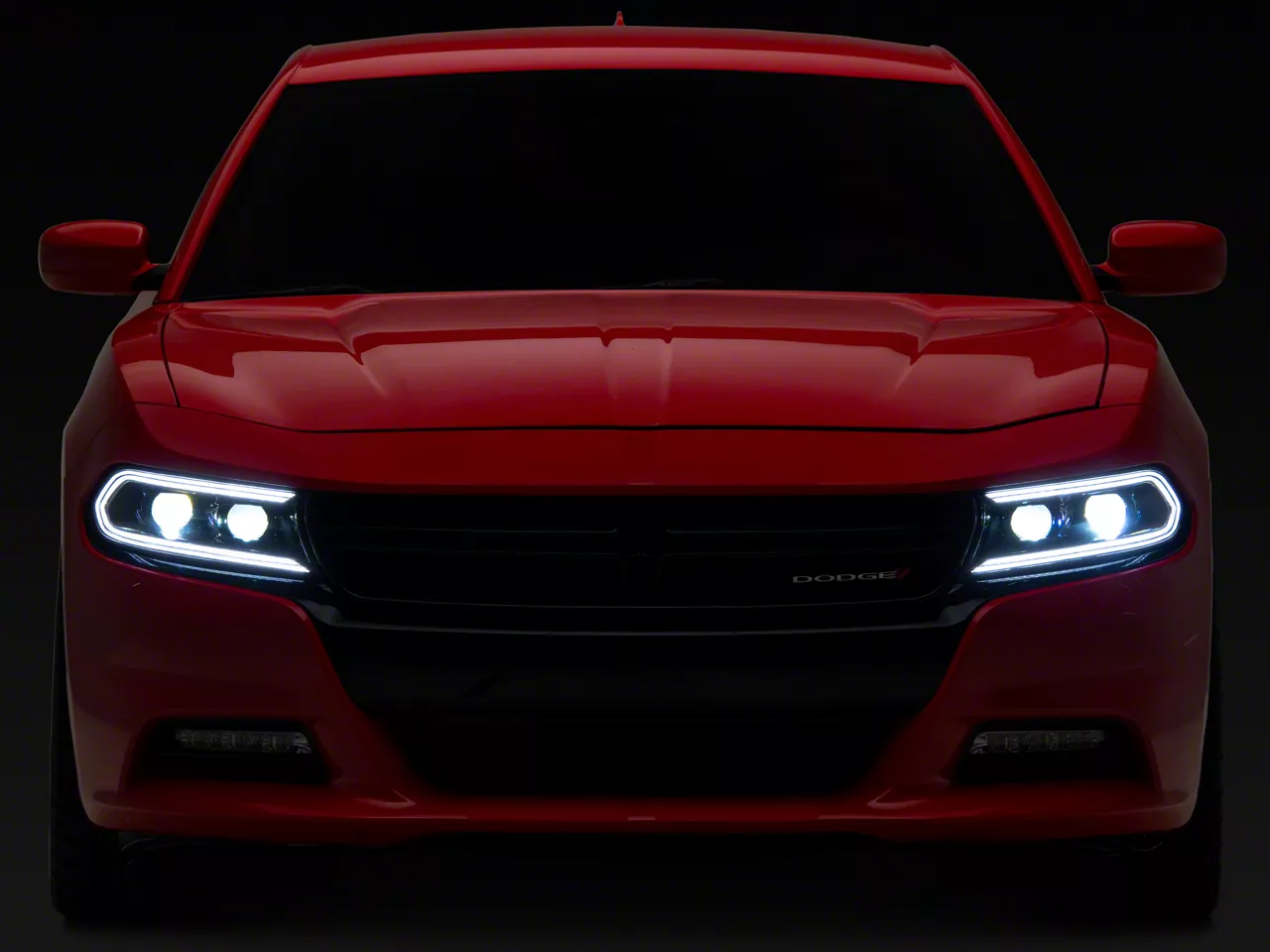 AlphaRex Charger LUXX-Series LED Projector Headlights; Alpha Black ...