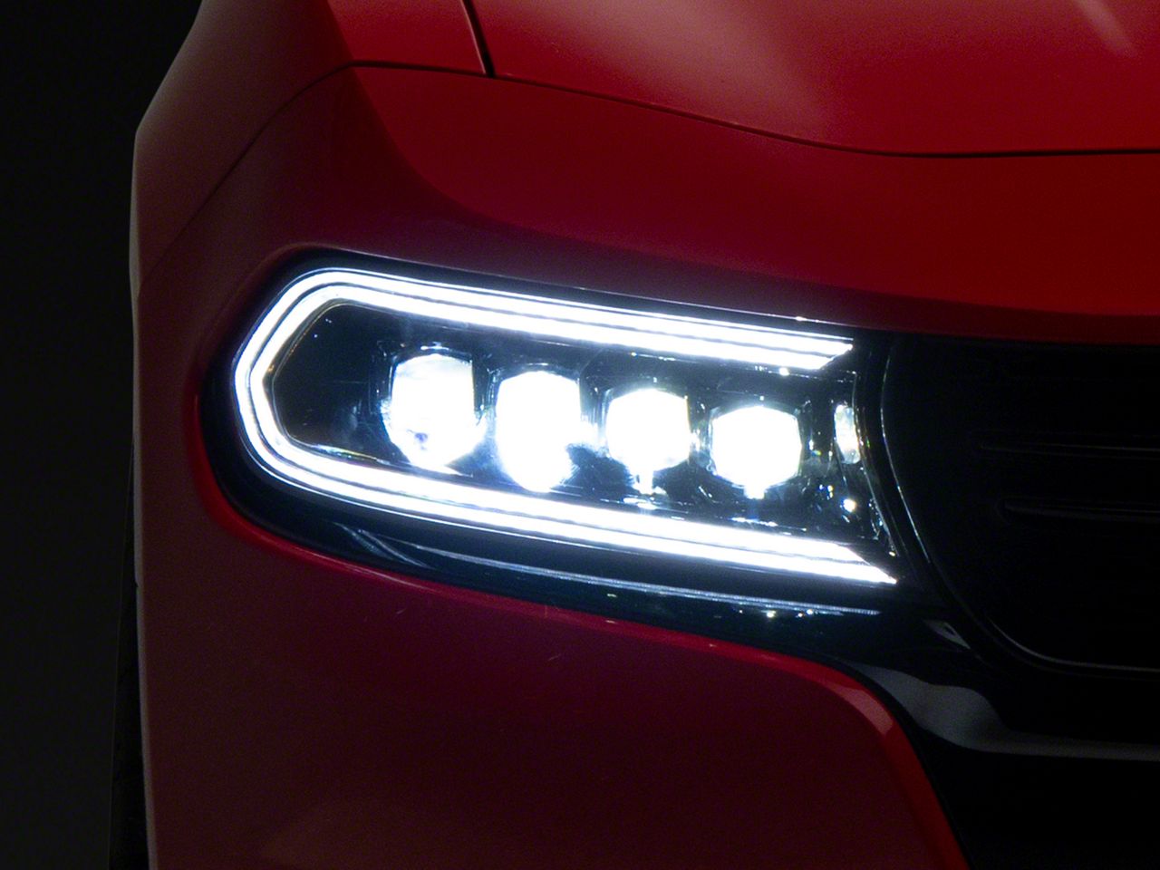 AlphaRex Charger NOVA-Series LED Projector Headlights; Alpha Black ...