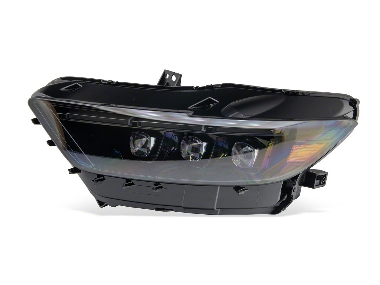 AlphaRex Mustang MK II NOVA-Series LED Projector Headlights; Alpha Black Housing; Clear Lens ...