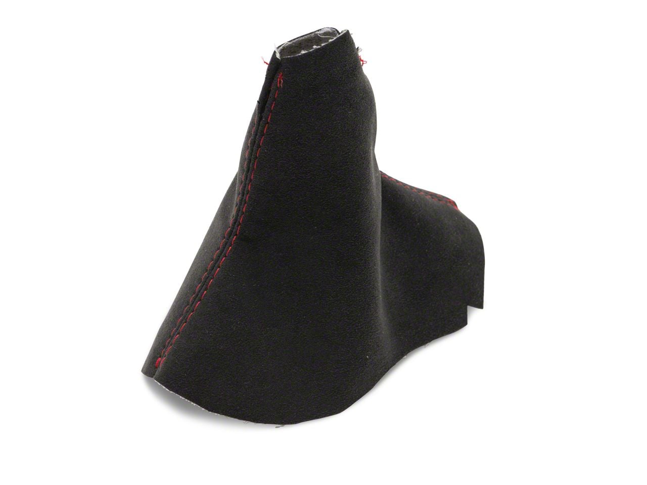 Mustang Premium Black Alcantara Manual Shift Boot with Red Stitching ...