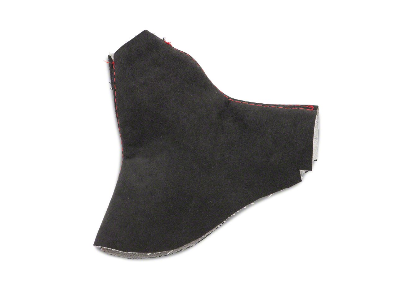 Mustang Premium Black Alcantara Manual Shift Boot with Red Stitching ...