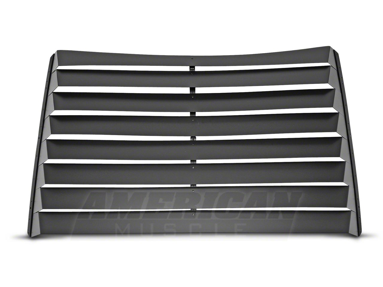 SpeedForm Mustang Rear Window Louvers; Smooth Aluminum 75007 (94-04 ...