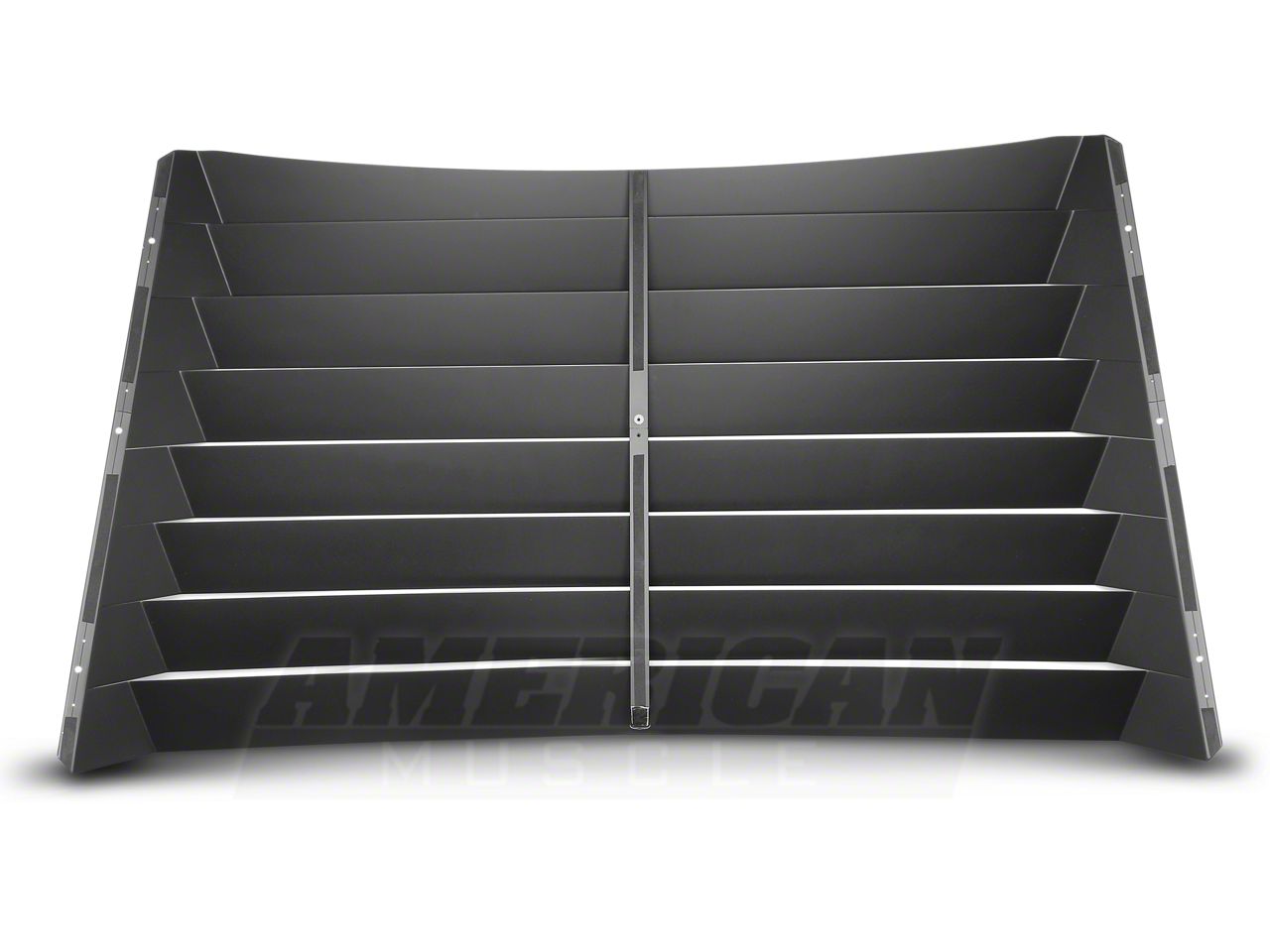 SpeedForm Mustang Rear Window Louvers; Smooth Aluminum 75007 (94-04 ...