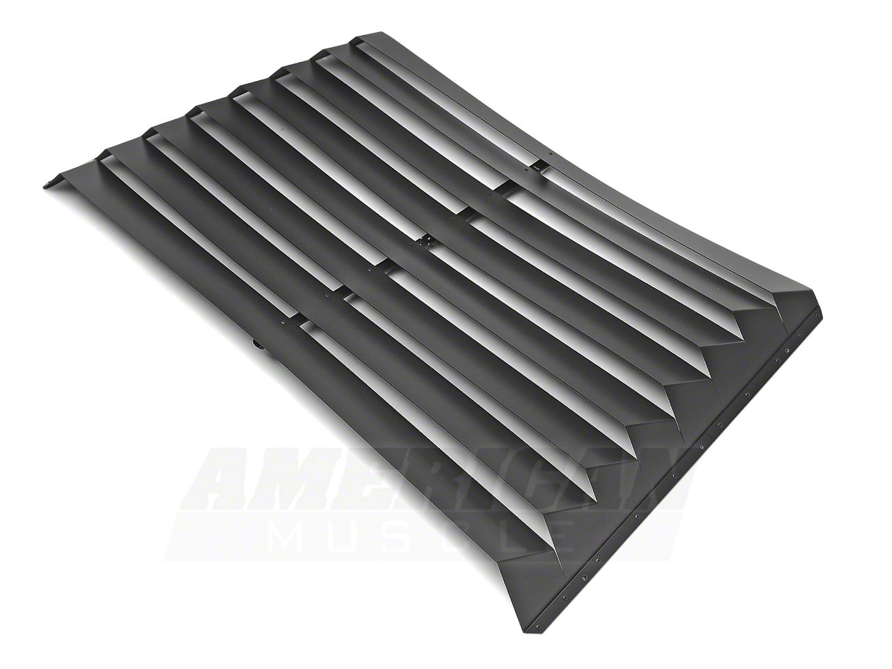 SpeedForm Mustang Rear Window Louvers; Smooth Aluminum 75007 (94-04 ...