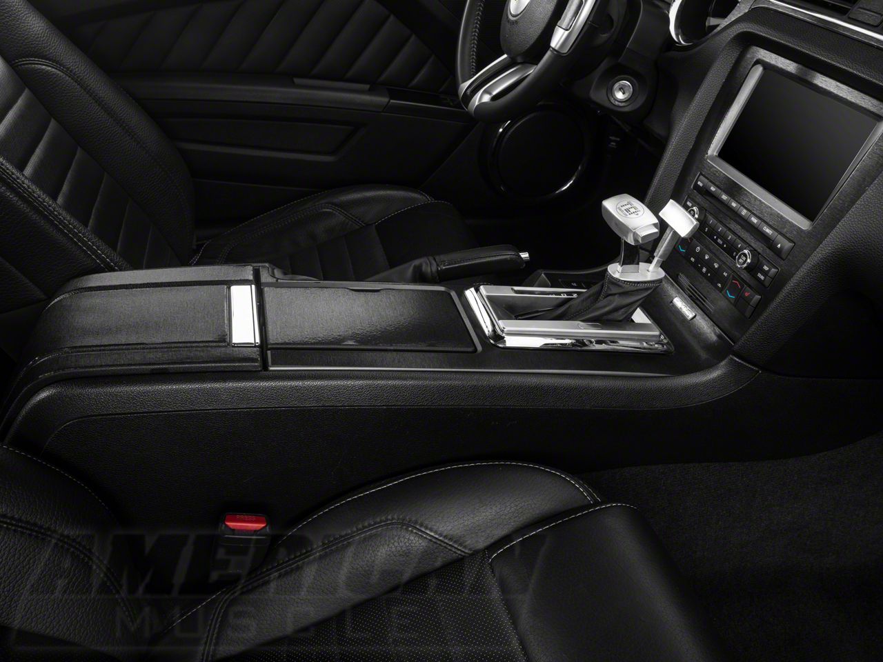SEC10 Mustang Dash Overlay Kit; Brushed Black 101402 (10-14 Mustang ...