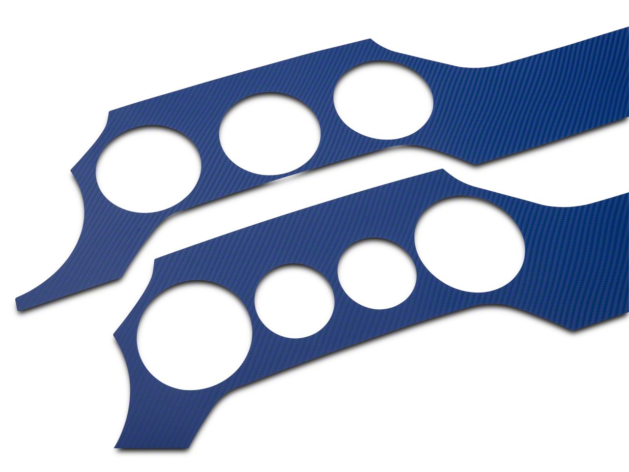 SEC10 Mustang Dash Overlay Kit; Blue Carbon Fiber 390820 (15-23 Mustang ...