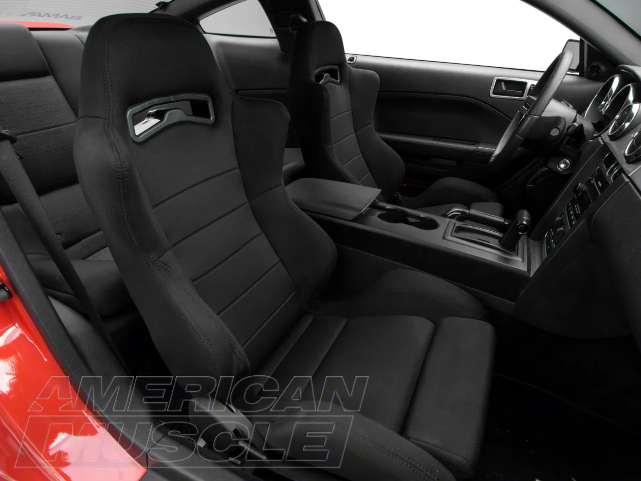 SpeedForm Mustang Racing Seats; Black; Pair 384432 (79-14 Mustang ...