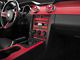 SEC10 Mustang Dash Overlay Kit; Red Carbon Fiber 387406 (05-09 Mustang ...