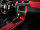 SEC10 Mustang Dash Overlay Kit; Red Carbon Fiber 387405 (10-14 Mustang ...