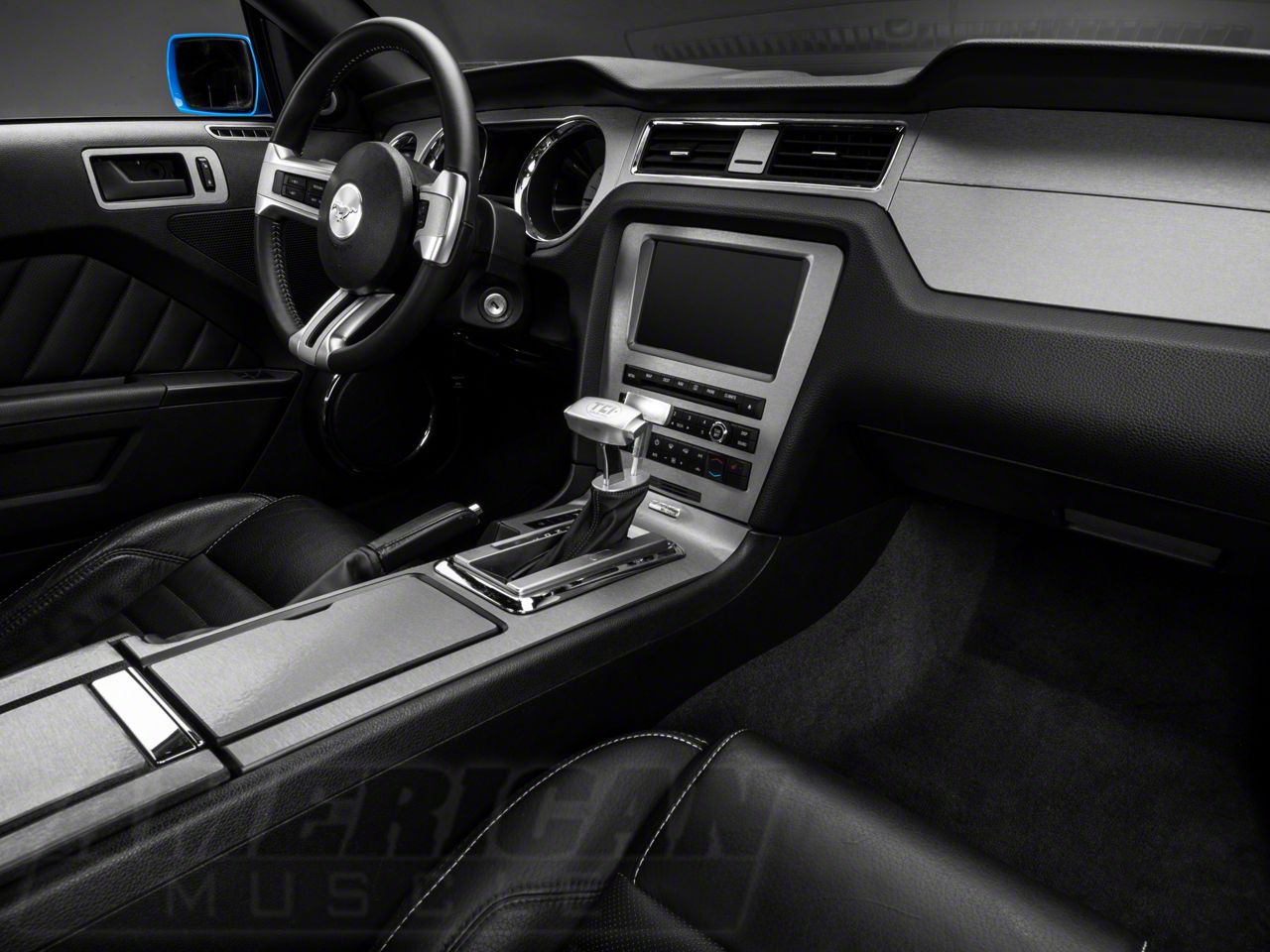SEC10 Mustang Dash Overlay Kit; Brushed Silver 101474 (10-14 Mustang ...