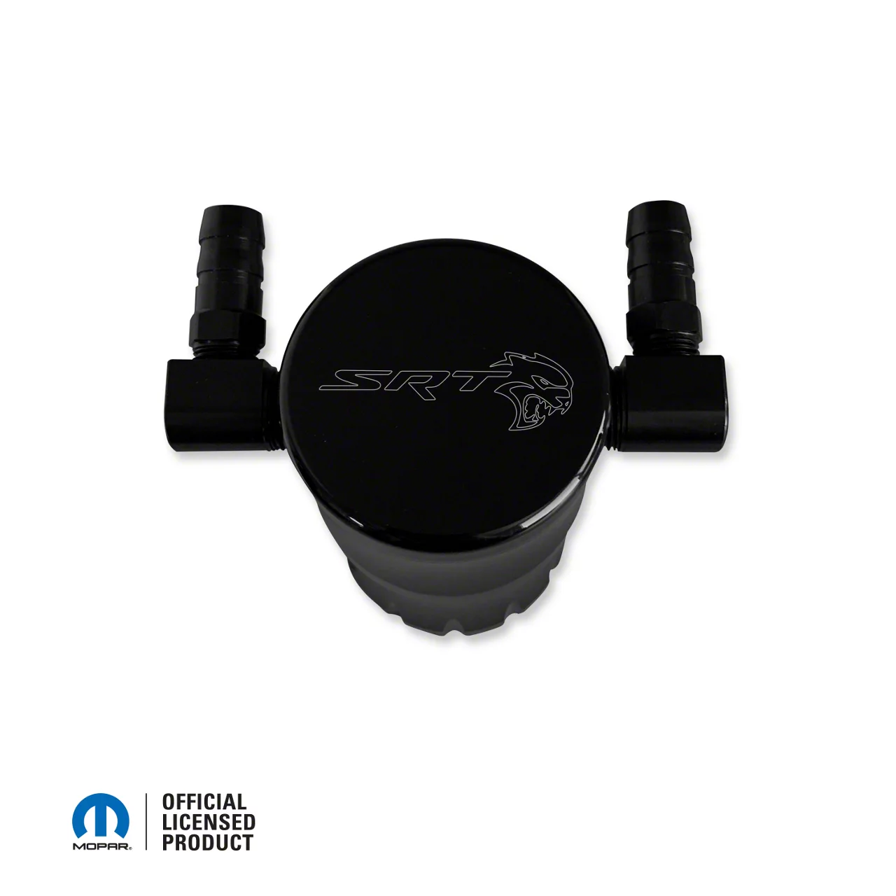 American Brothers Design Charger Black Oil Catch Can with SRT Hellcat Logo ABD-902PX8HEL+ABD ...