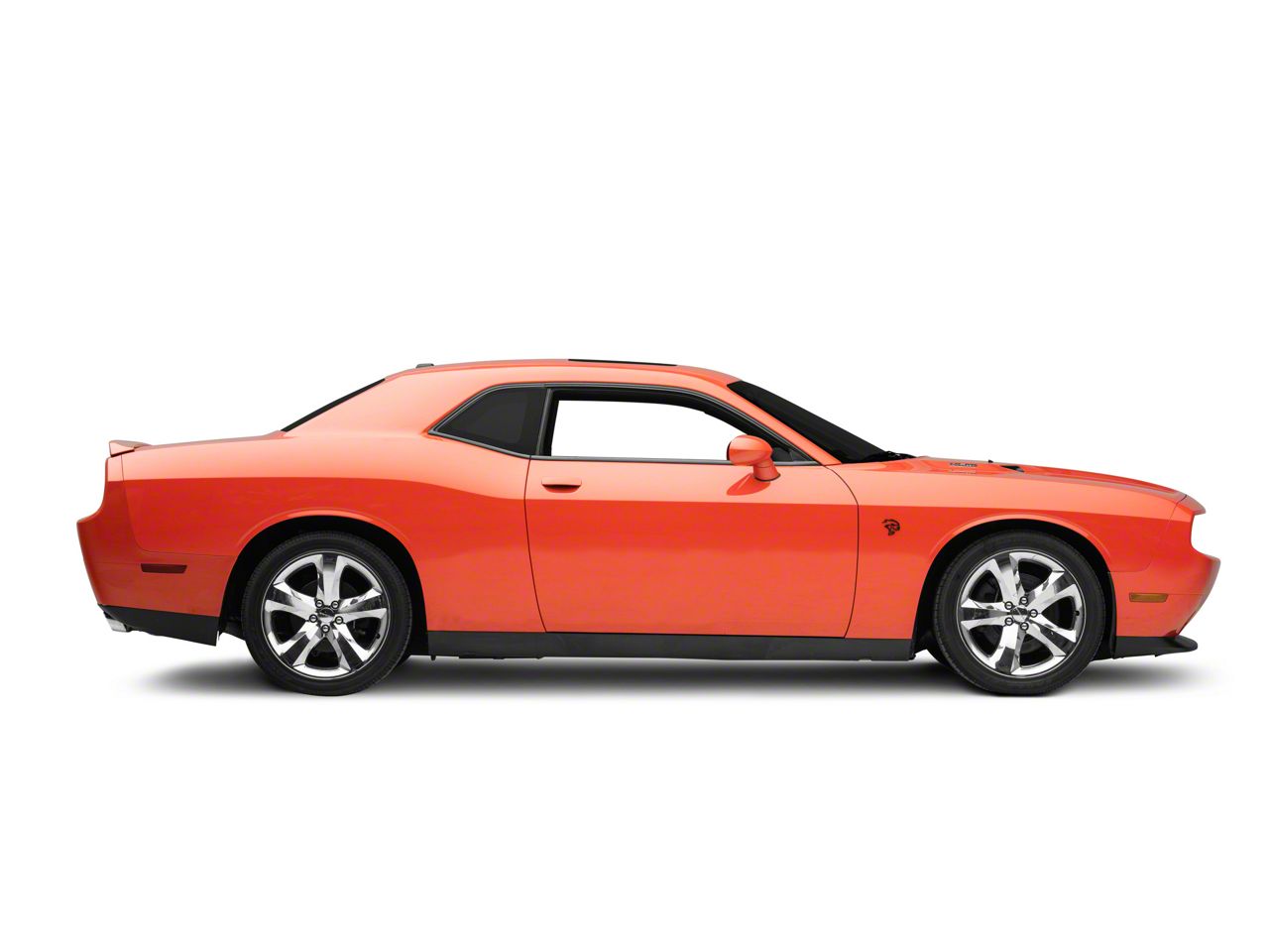 American Brothers Design Challenger Hellcat Cutout Badge; Black ABD-3228PX8