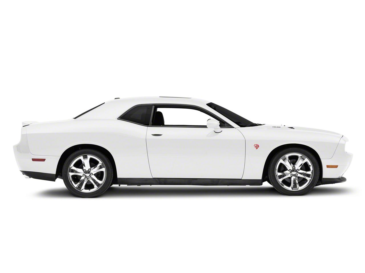 American Brothers Design Challenger Hellcat Cutout Badge; Red ABD-3228PR3