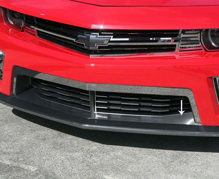 American Car Craft Camaro Front Chin Splitter; Brushed Stainless ACC ...