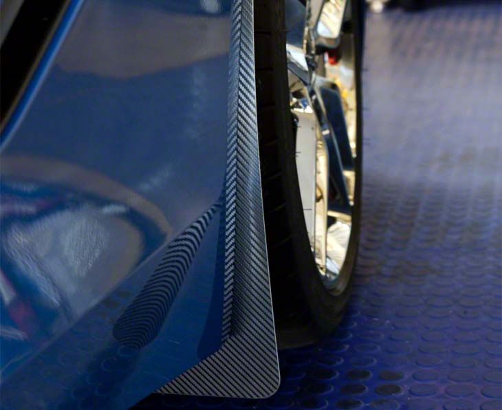 American Car Craft Corvette Rear Mud Guards; Carbon Fiber ACC-052093 ...