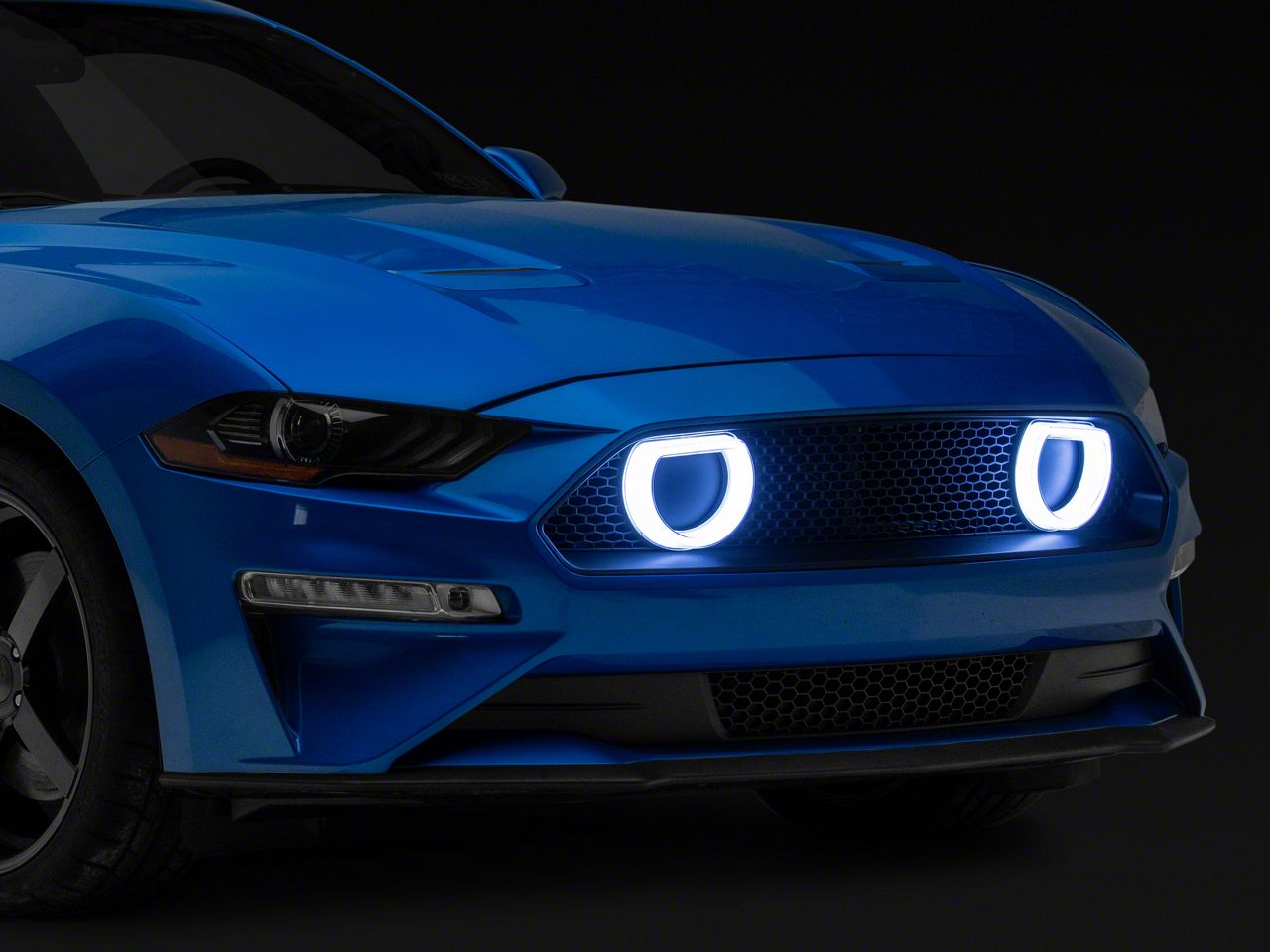 American Modified Mustang Mach 1 Style Upper Grille with DRL and Turn ...