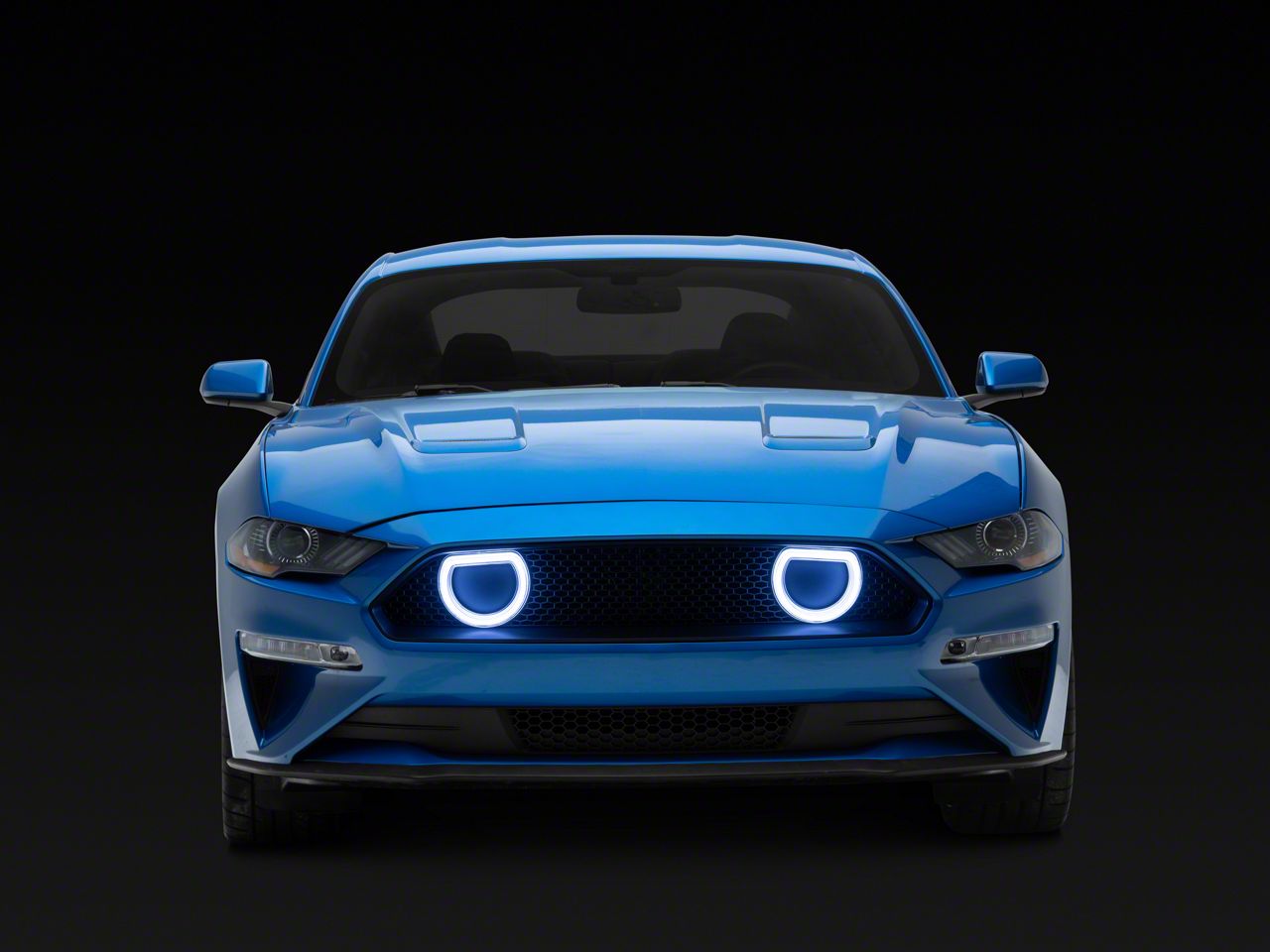 American Modified Mustang Mach 1 Style Upper Grille with DRL and Turn ...
