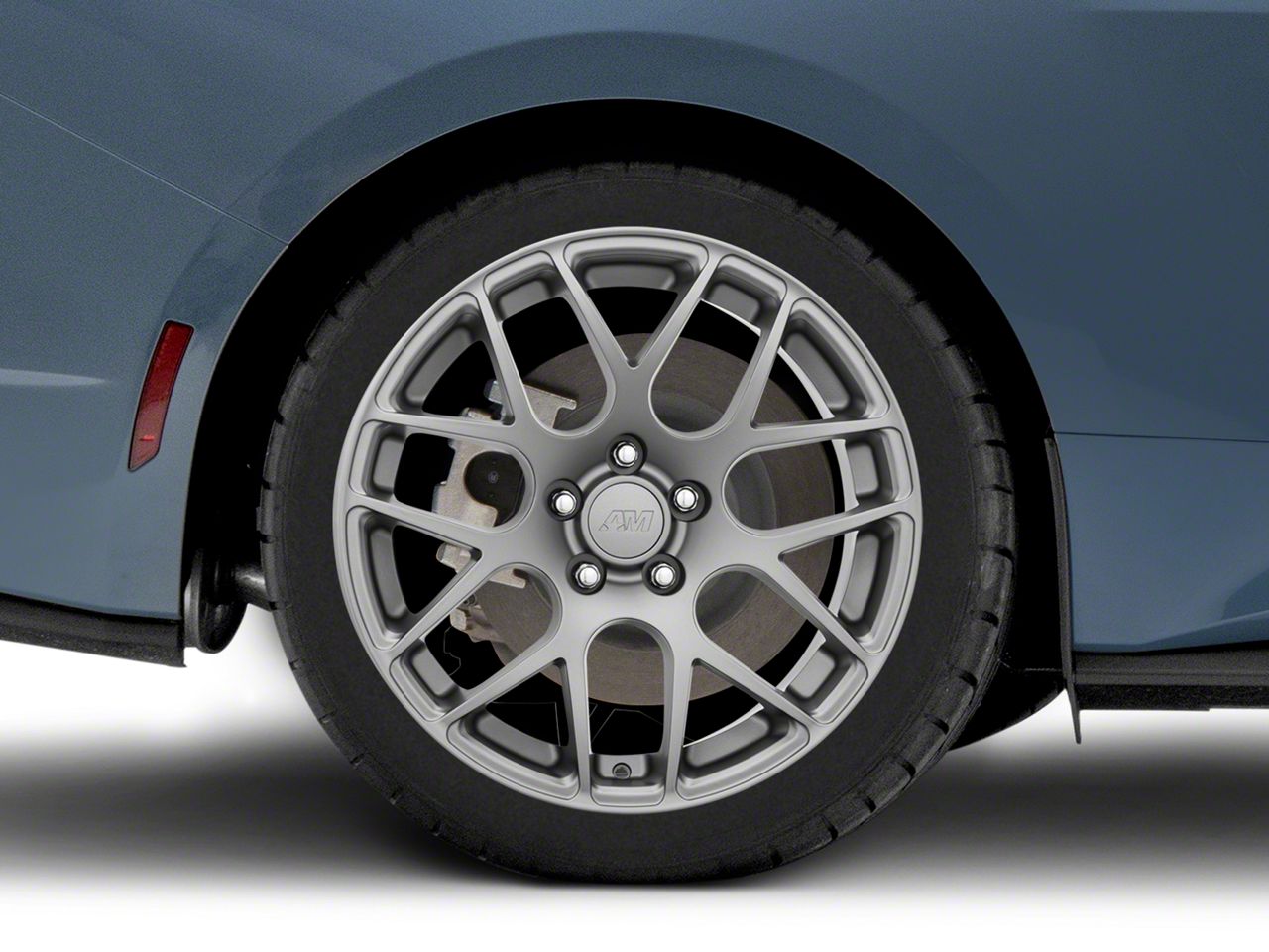 Mustang AMR Charcoal Wheel; Rear Only; 19x10; 48mm Offset (24-26 ...