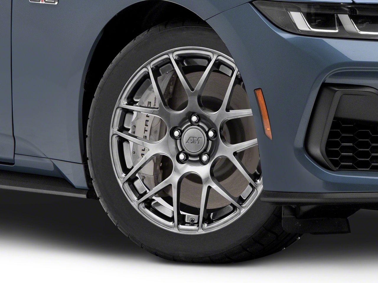 Mustang AMR Dark Stainless Wheel; 18x9; 30mm Offset (24-26 Mustang ...