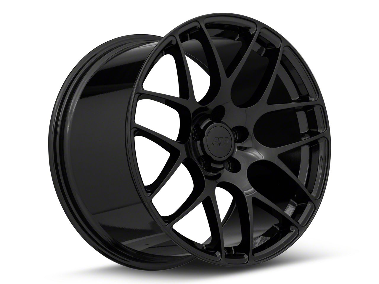 Mustang AMR Gloss Black Wheel; 20x8.5; 30mm Offset (24-25 Mustang ...