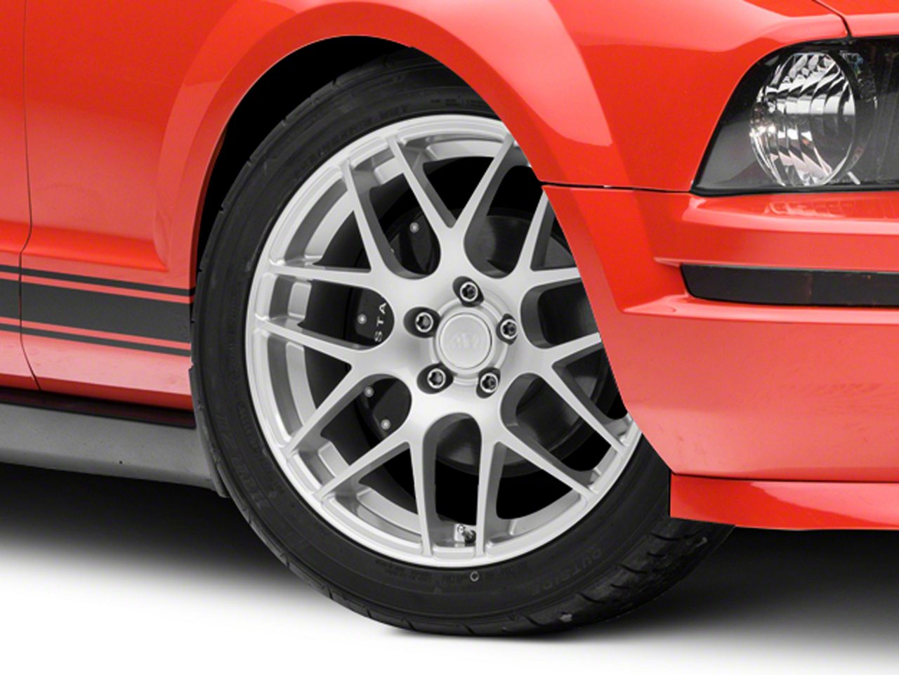 Mustang AMR Silver Wheel; 19x8.5 (2024 Mustang) - Free Shipping