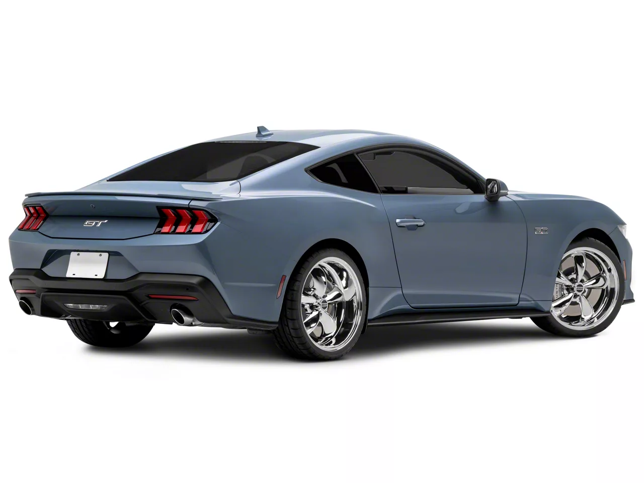 Mustang Deep Dish Bullitt Chrome Wheel; Rear Only; 20x10; 48mm Offset ...