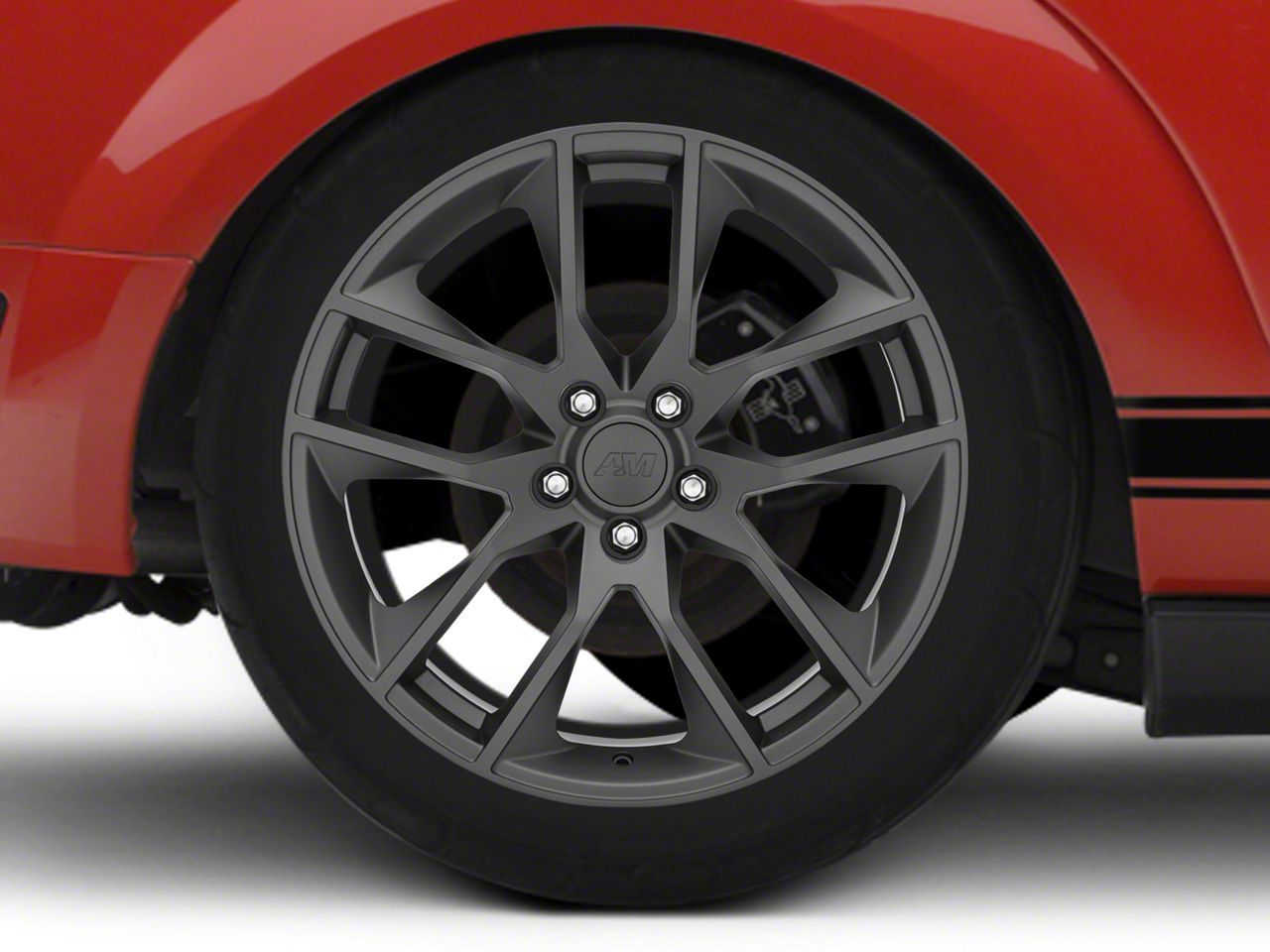 Mustang Magnetic Style Charcoal Wheel; Rear Only; 19x10 (2024 Mustang ...