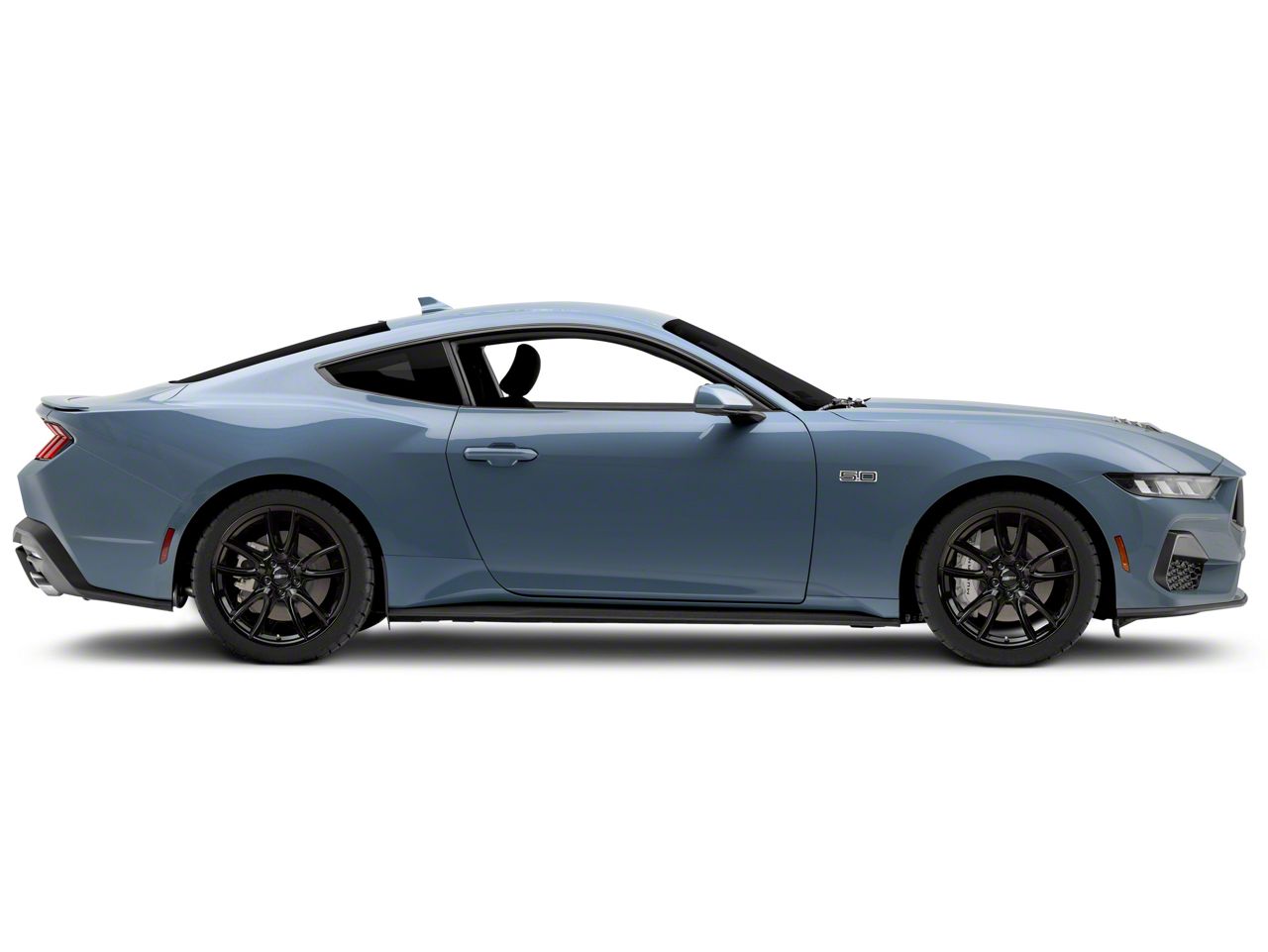 Mustang Track Pack Style Gloss Black Wheel; Rear Only; 19x10; 48mm ...
