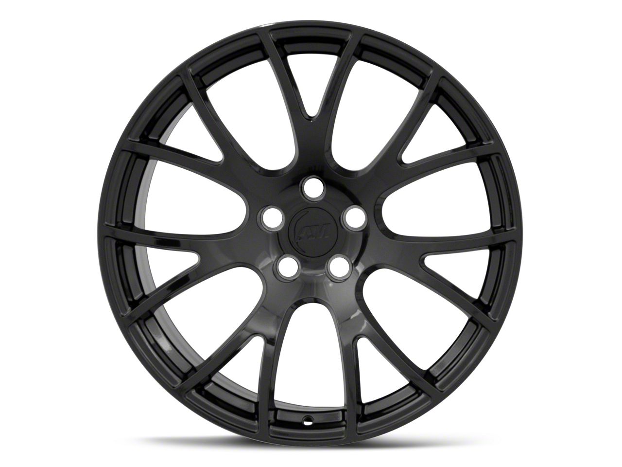 Challenger Hellcat Style Gloss Black Wheel; Rear Only; 20x10.5; 25mm ...