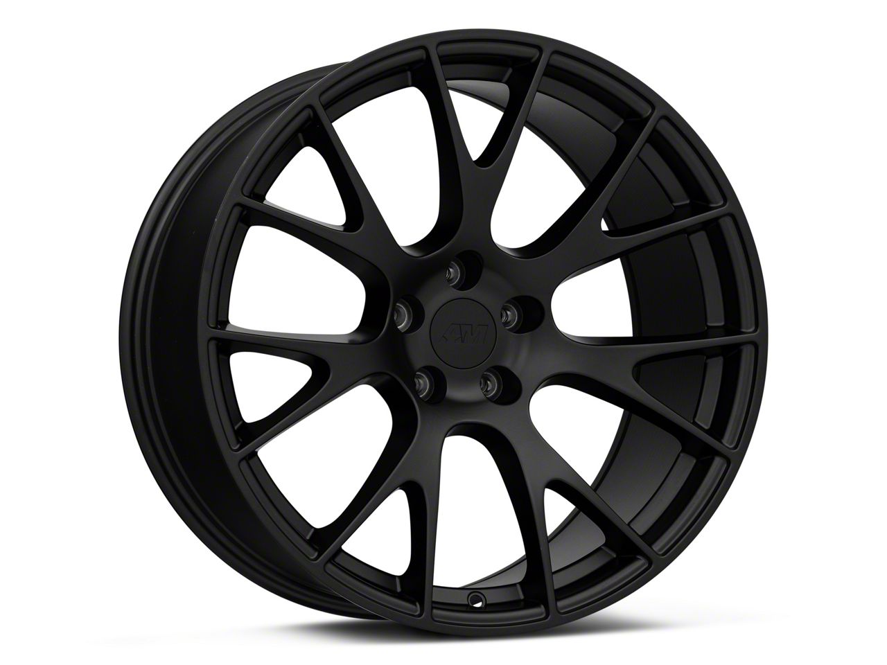 Charger Hellcat Style Matte Black Wheel; Rear Only; 20x10; 25mm Offset ...
