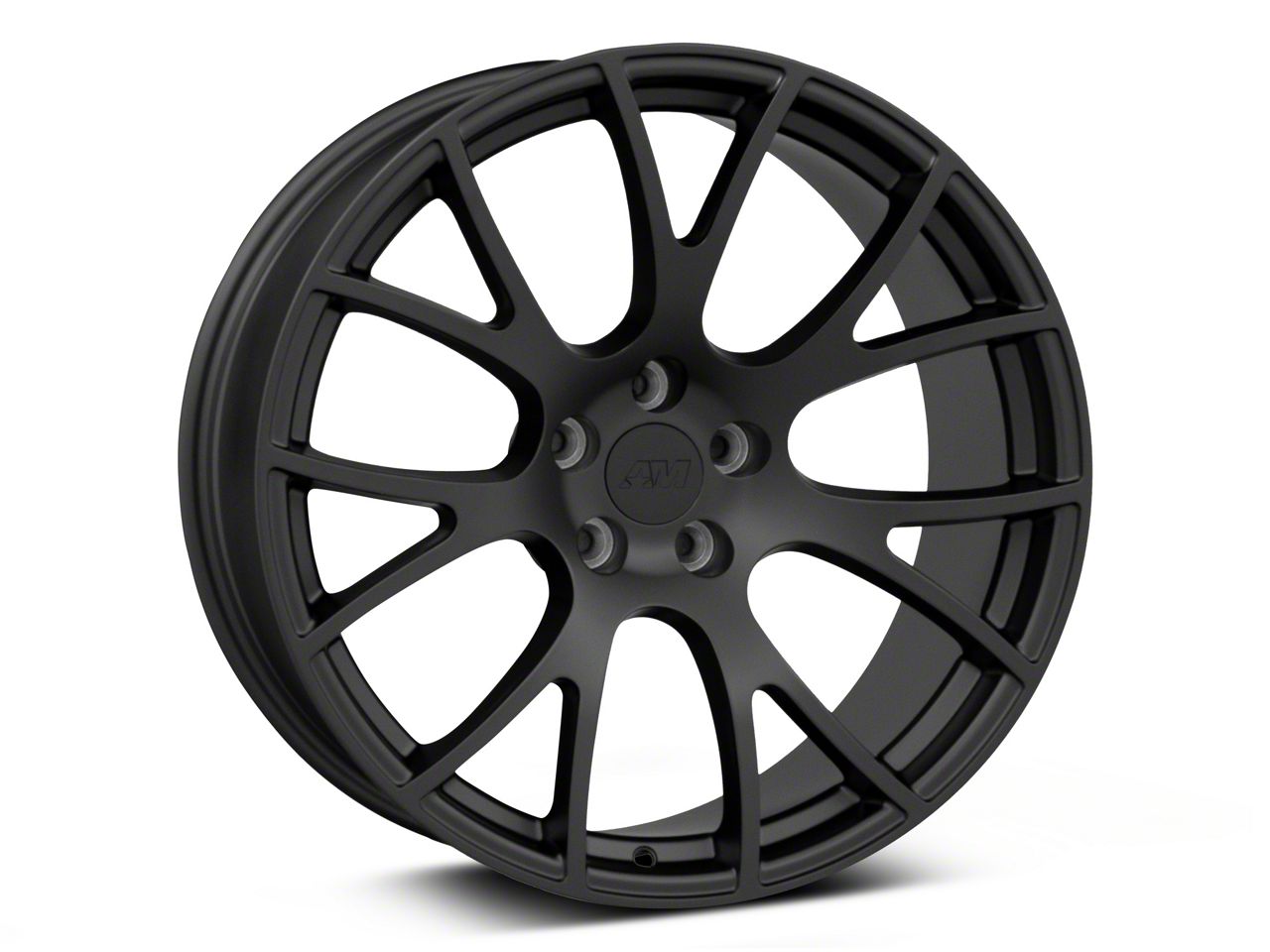 Charger Hellcat Style Satin Black Wheel; Rear Only; 20x10; 18mm Offset ...