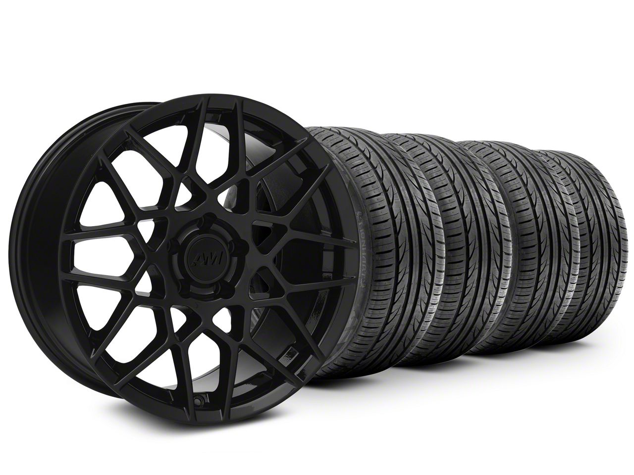 Mustang 18x9 2013 GT500 Style & Lionhart All-Season LH-503 Tire Package ...