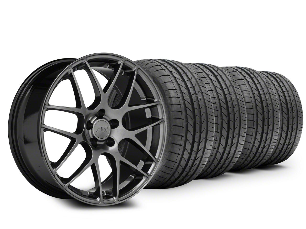 Mustang 19x8.5 AMR & Atturo High Performance AZ850 Tire Package (10-14 ...