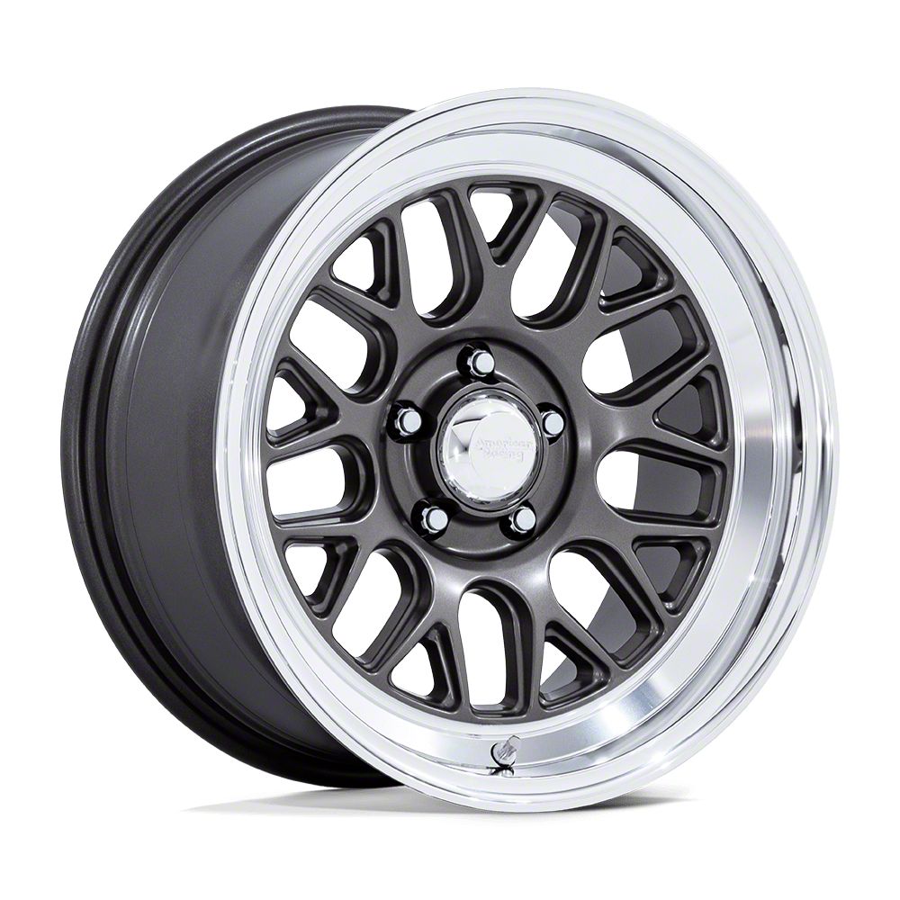 American Racing Mustang G-Force Matte Anthracite with Diamond Cut Lip ...